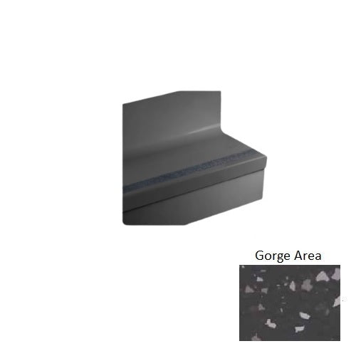 Tarkett Johnsonite Gorge Area Angle Fit Speckled Stair Tread with Riser ...