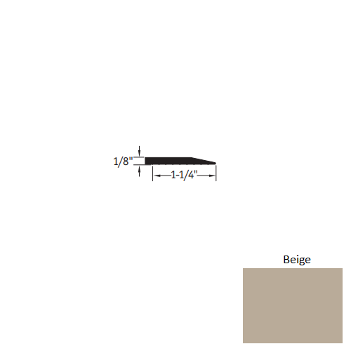 Tarkett Johnsonite 49 Beige PVC Reducer | Lowest Price — Stone & Tile ...