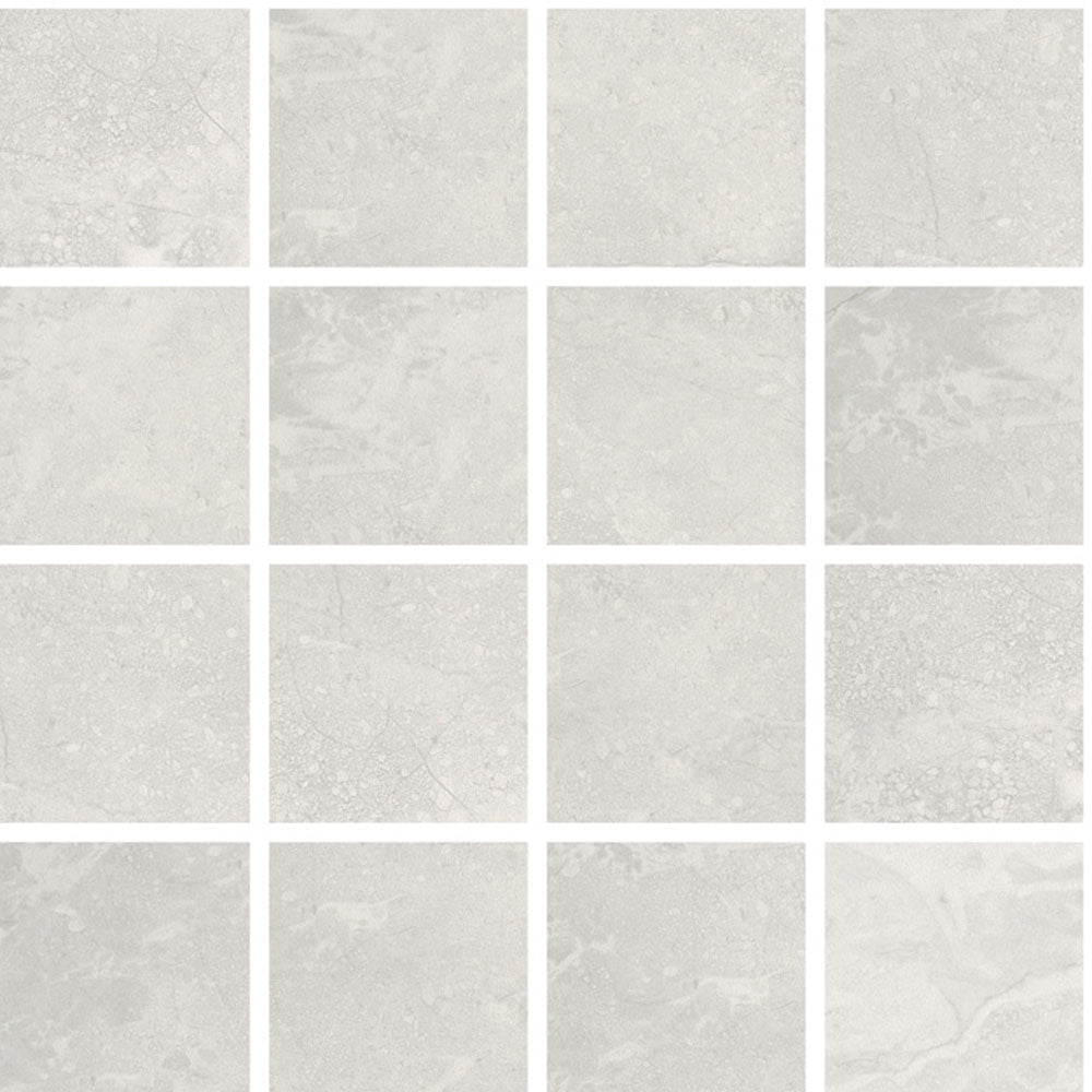 Full Sheet Sample - Avorio Bianco Porcelain Mosaic - 3" x 3" Matte — Stone & Tile Shoppe, Inc.