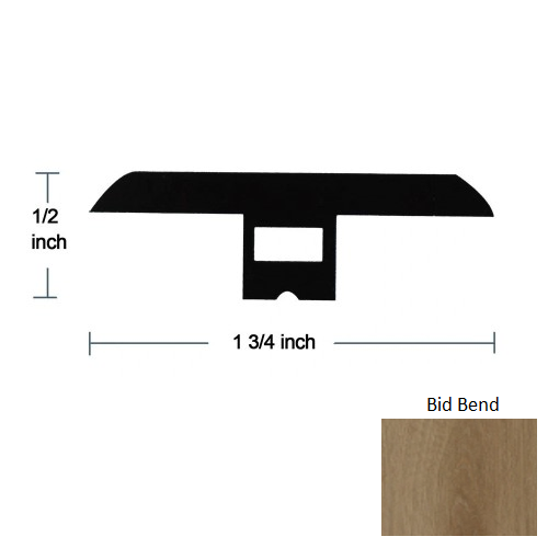 American Flooring Natural Plus Bid Bend Embossed T Molding — Stone ...