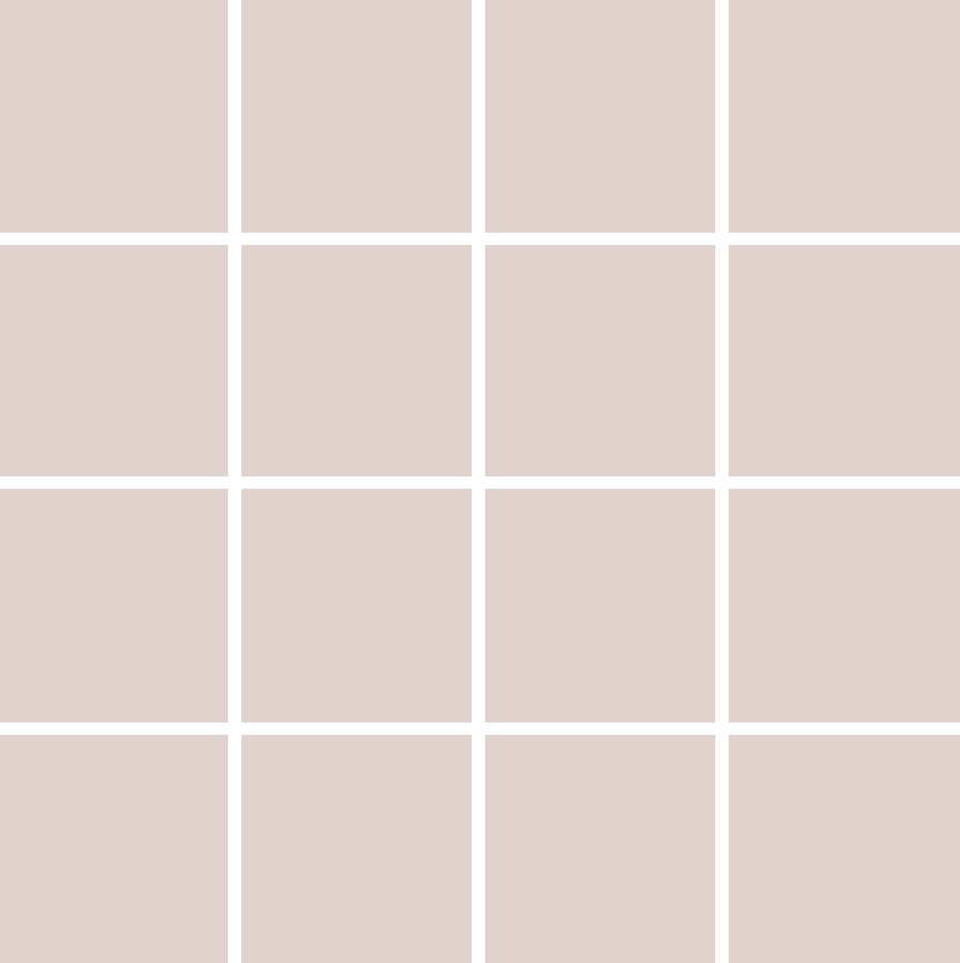 Full Sheet Sample - Atlas Biscuit Ceramic Mosaic - 3" x 3" Matte ...