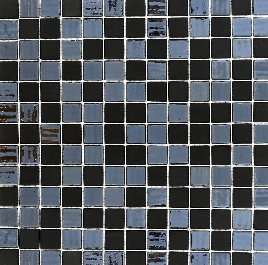 Ottimo Cosmos Negro Glossy & Matte Glass Mosaic | Lowest Price — Stone ...