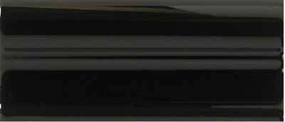 Roca Decorative Accents Black Listello Glossy Ceramic Bullnose — Stone ...