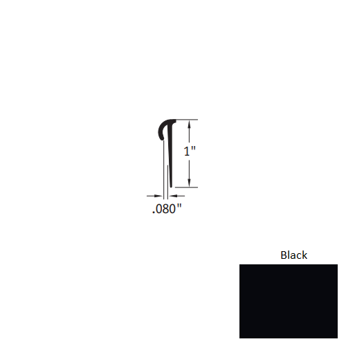 Tarkett Johnsonite 40 Black PVC Self Stick Cove Cap | Lowest Price ...