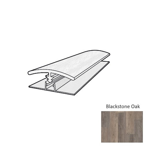 COREtec Plus 7 Inch 00707 Blackstone Oak UV Acrylic Vinyl T Molding ...
