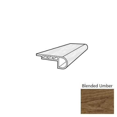 COREtec Plus HD Integrated Bevel Blended Umber Vinyl Flush Stair Nose ...