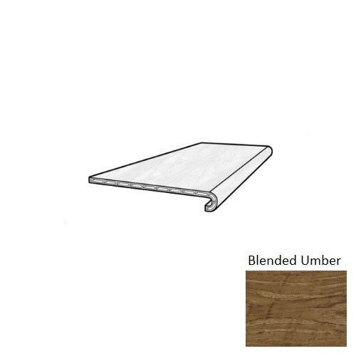 COREtec Plus HD Integrated Bevel Blended Umber Vinyl Stair Tread ...