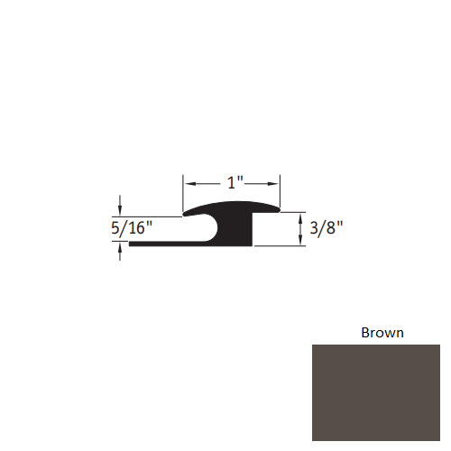 Tarkett Johnsonite 47 Brown PVC Adaptor | Lowest Price — Stone & Tile ...