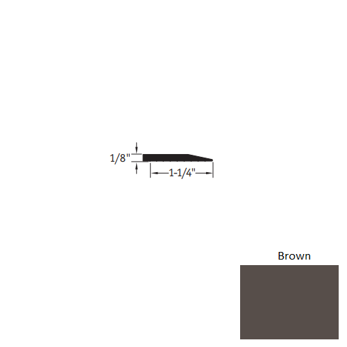 Tarkett Johnsonite 47 Brown PVC Reducer | Lowest Price — Stone & Tile ...