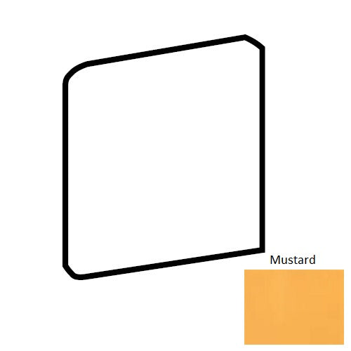 Daltile Color Wheel Classic 1012 Mustard Semi Gloss Bullnose Corner ...