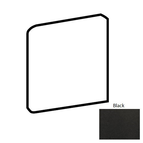 Daltile Suretread Paver 0Q74 Black Matte Bullnose Outcorner — Stone ...