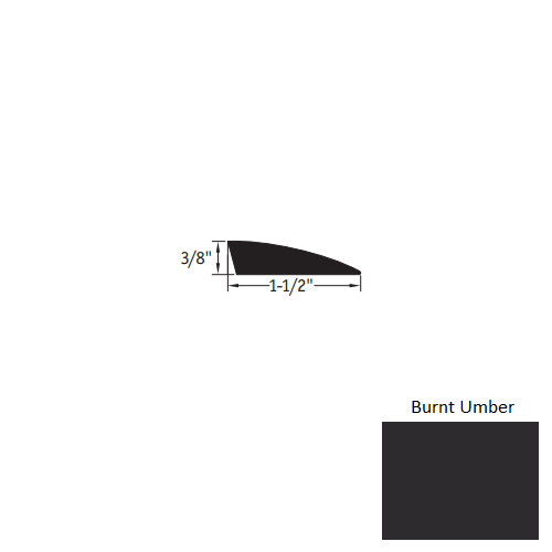Tarkett Johnsonite 63 Burnt Umber PVC Reducer | Lowest Price — Stone ...