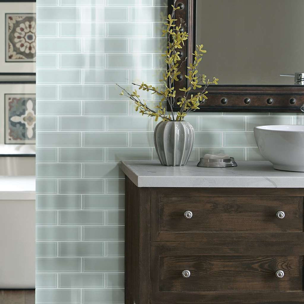 Shaw Cardinal 00500 Cloud Glossy Glass Tile | Lowest Price — Stone ...
