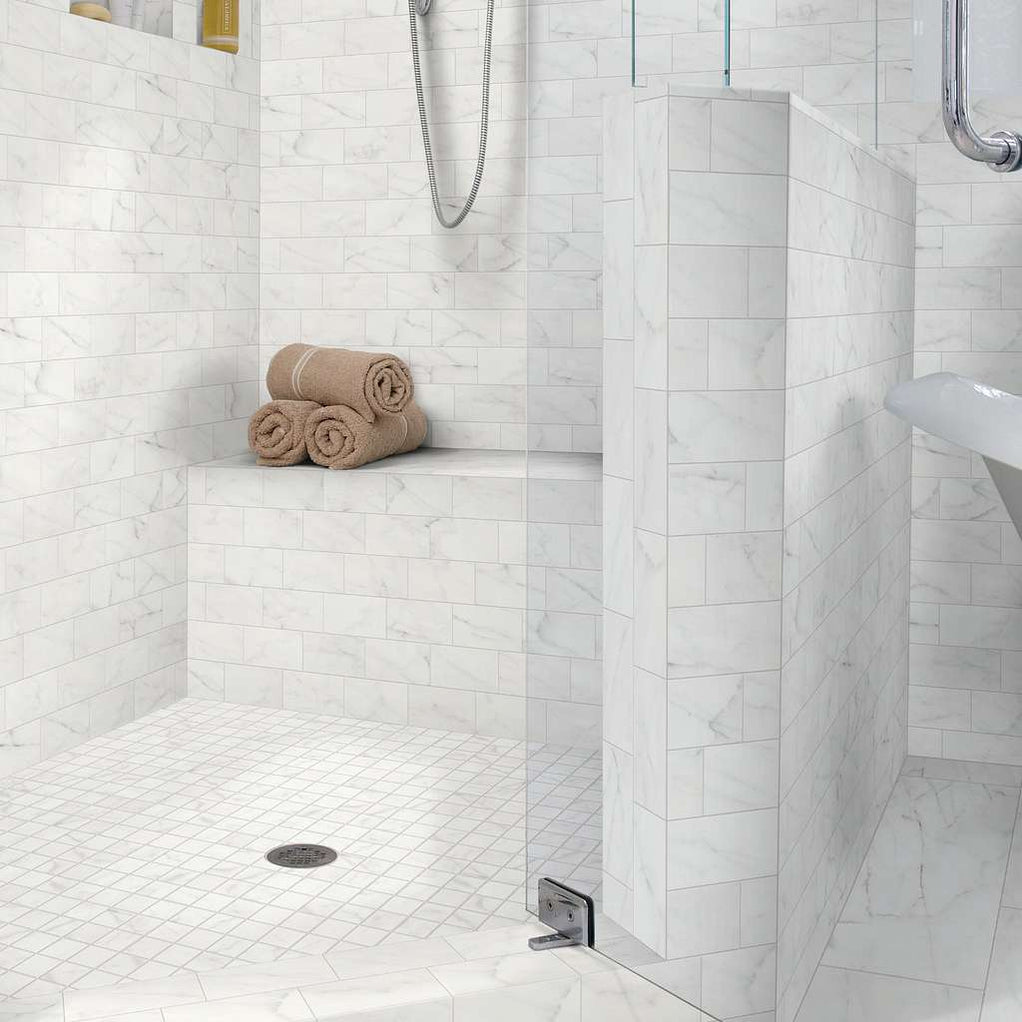 Shaw Maximus 00150 Carrara Smooth Ceramic Tile | Lowest Price — Stone ...