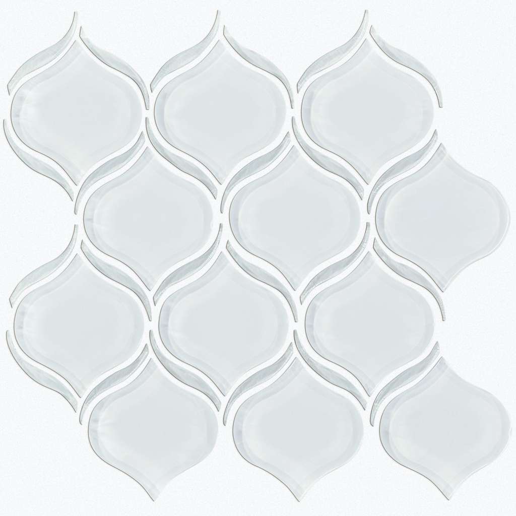 Shaw Cardinal 00100 Ice Glossy Glass Mosaic | Lowest Price — Stone ...