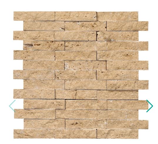 Shaw Split Face 00700 Noce Split Face Natural Stone Mosaic — Stone & Tile Shoppe, Inc.
