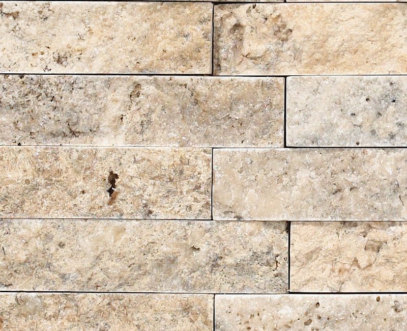 Shaw Split Face 00150 Latte Split Face Natural Stone Mosaic — Stone & Tile Shoppe, Inc.