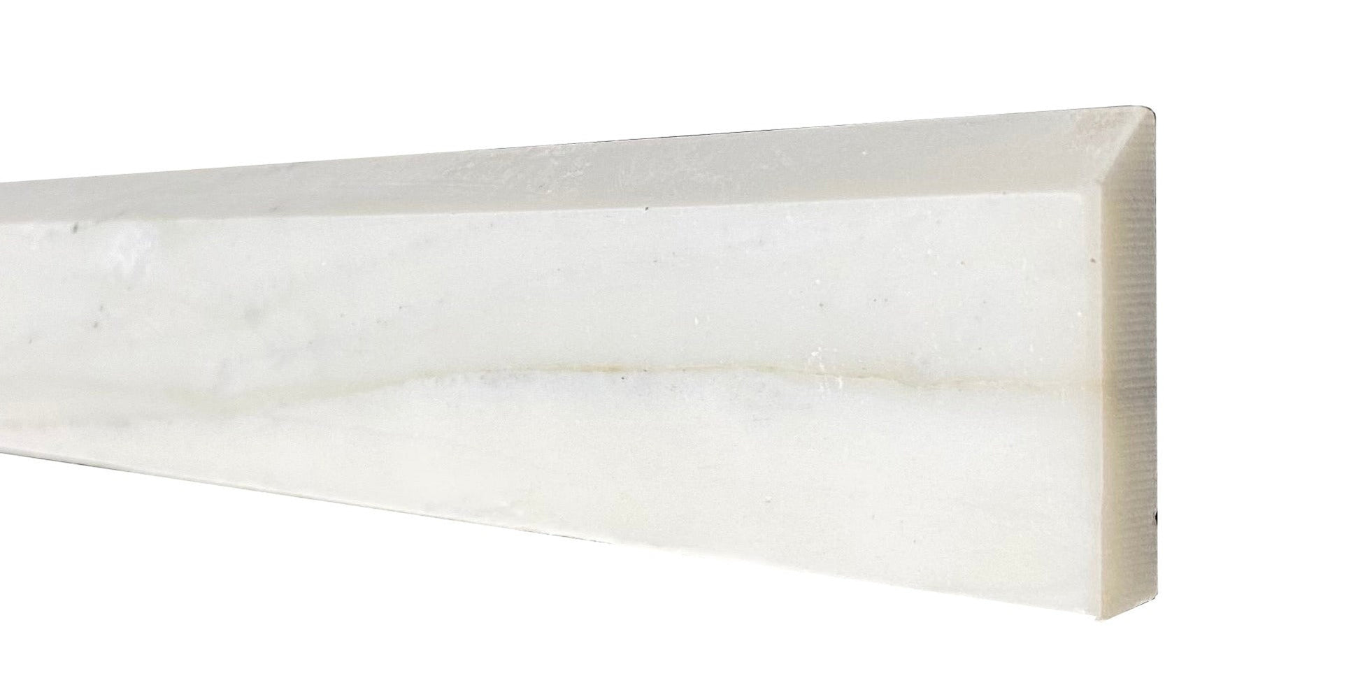 Calacatta Gold Marble Baseboard - 2" x 18" Top Bevel Polished — Stone ...