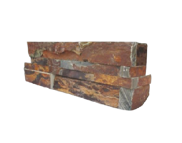 Canyon Rust Natural Cleft Slate Ledgestone Corner — Stone & Tile Shoppe ...