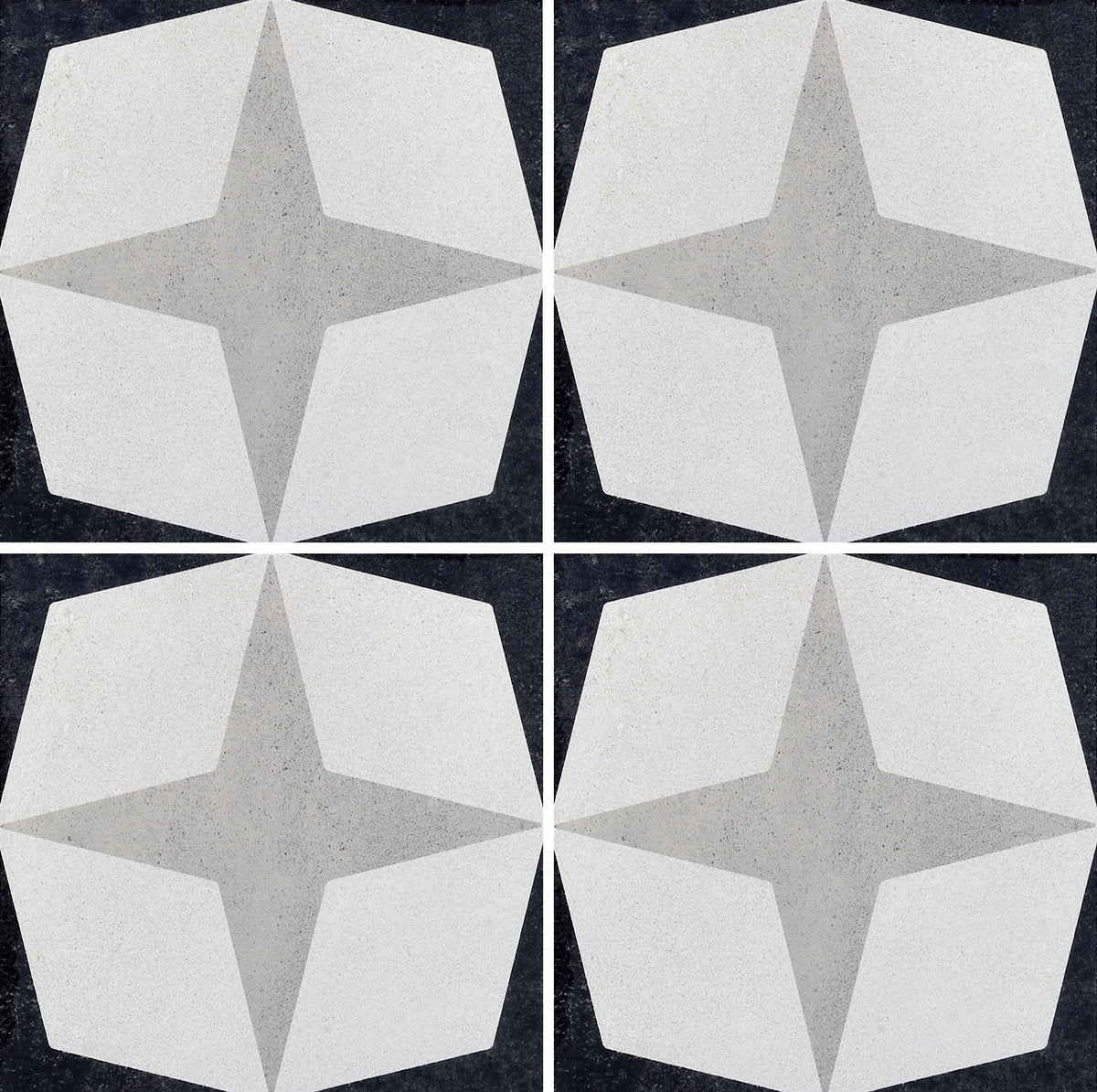 Arizona Tile Cementine Black & White 1 Natural Porcelain Tile — Stone ...