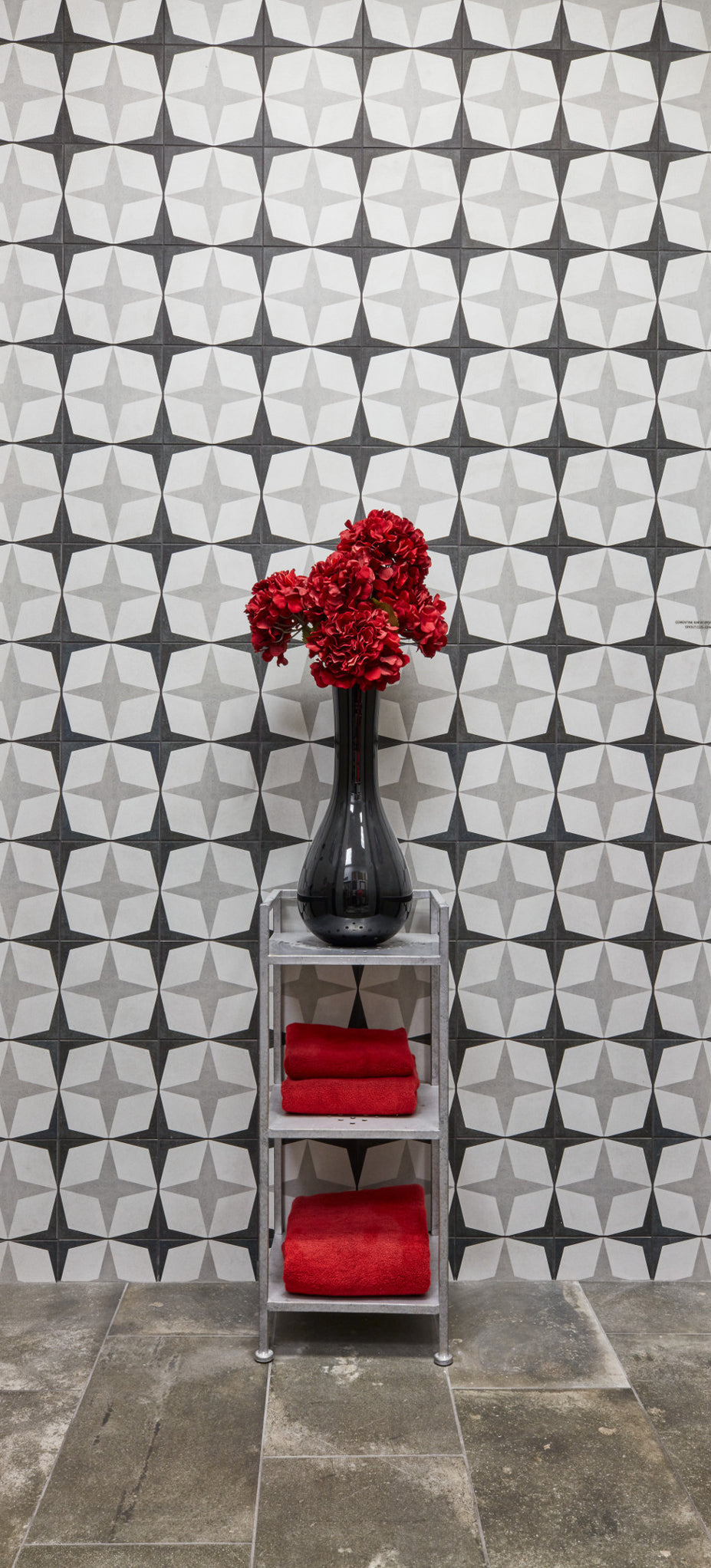 Arizona Tile Cementine Black & White 1 Natural Porcelain Tile — Stone ...