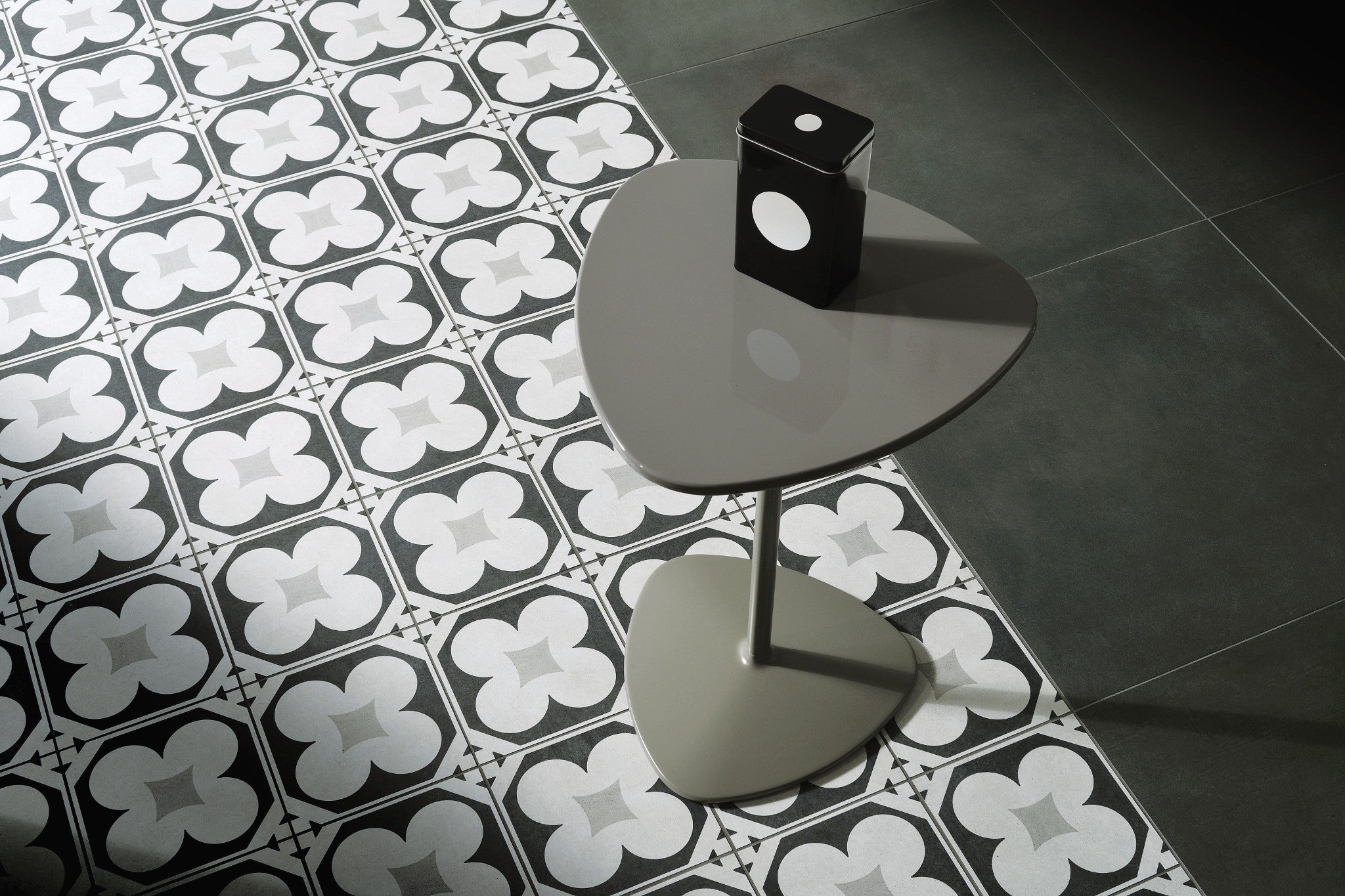 Arizona Tile Cementine Black & White 4 Natural Porcelain Tile — Stone ...