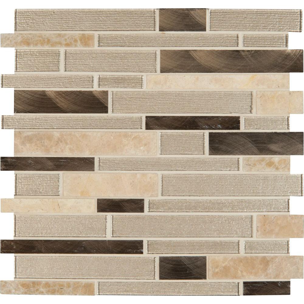 MSI Decorative Blends Champagne Toast Textured Mixed Mosaic — Stone ...