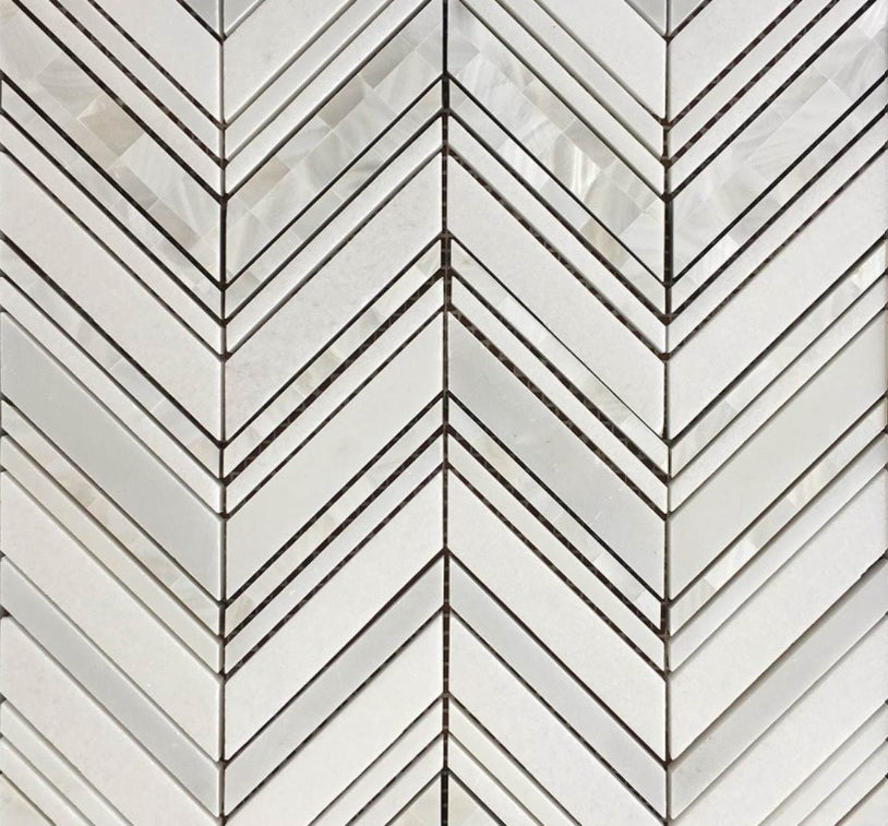 Basalt Dark Basalt Mosaic - Mini Chevron | Stone & Tile Shoppe