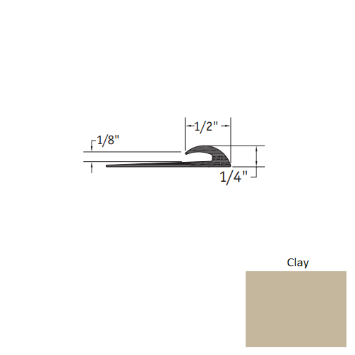 Tarkett Johnsonite 09 Clay PVC Slim Line Transition | Lowest Price ...