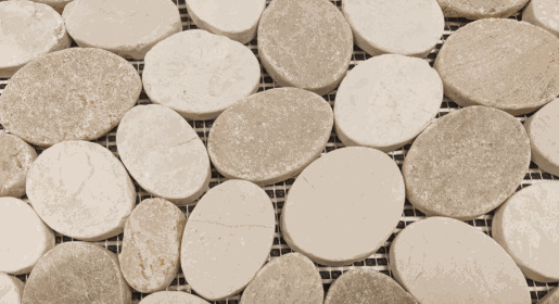 MOMA Ceramiche Group Island Rock Flat Cut Rounded Coin Oval Mix Sunset ...