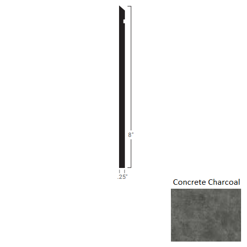 Tarkett Johnsonite ML3 Concrete Charcoal Masquerade Wall Base — Stone ...