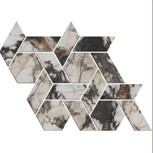 American Olean Foyer FY03 Contrast Mixed Glossy Porcelain Mosaic ...