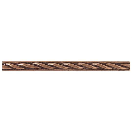 Daltile Massalia MS92 Copper Deco Matte Metal Twist Liner — Stone ...