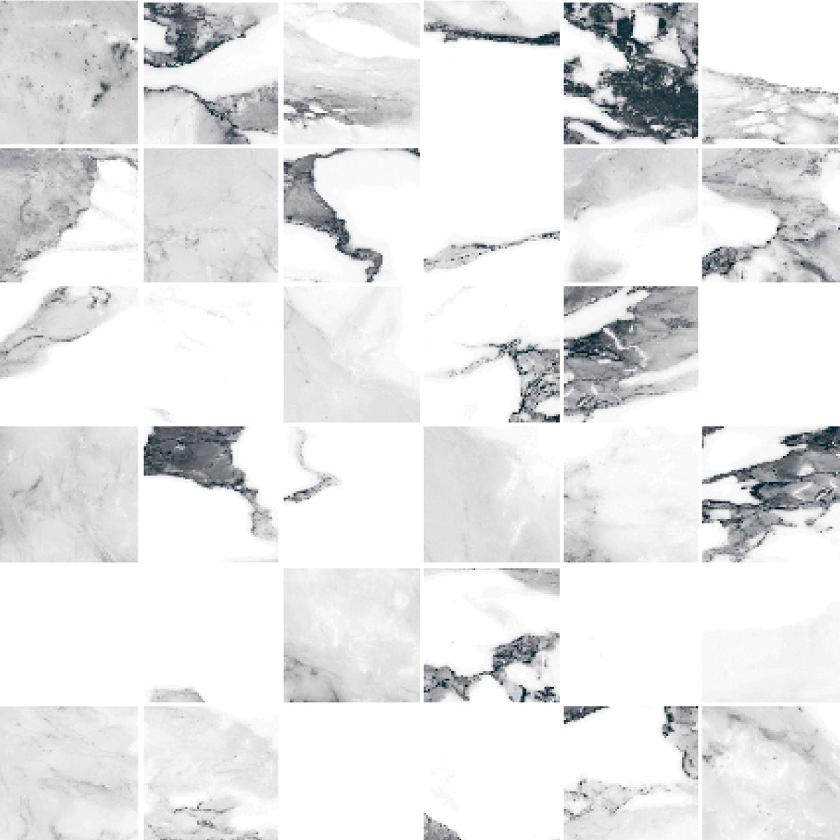 Happy Floors Crash Blanco Natural & Polished Porcelain Mosaic — Stone ...