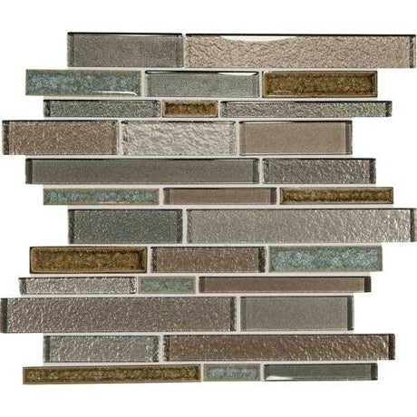 Daltile Crystal Shores CS95 Sapphire Lagoon Glossy Glass Mosaic — Stone ...