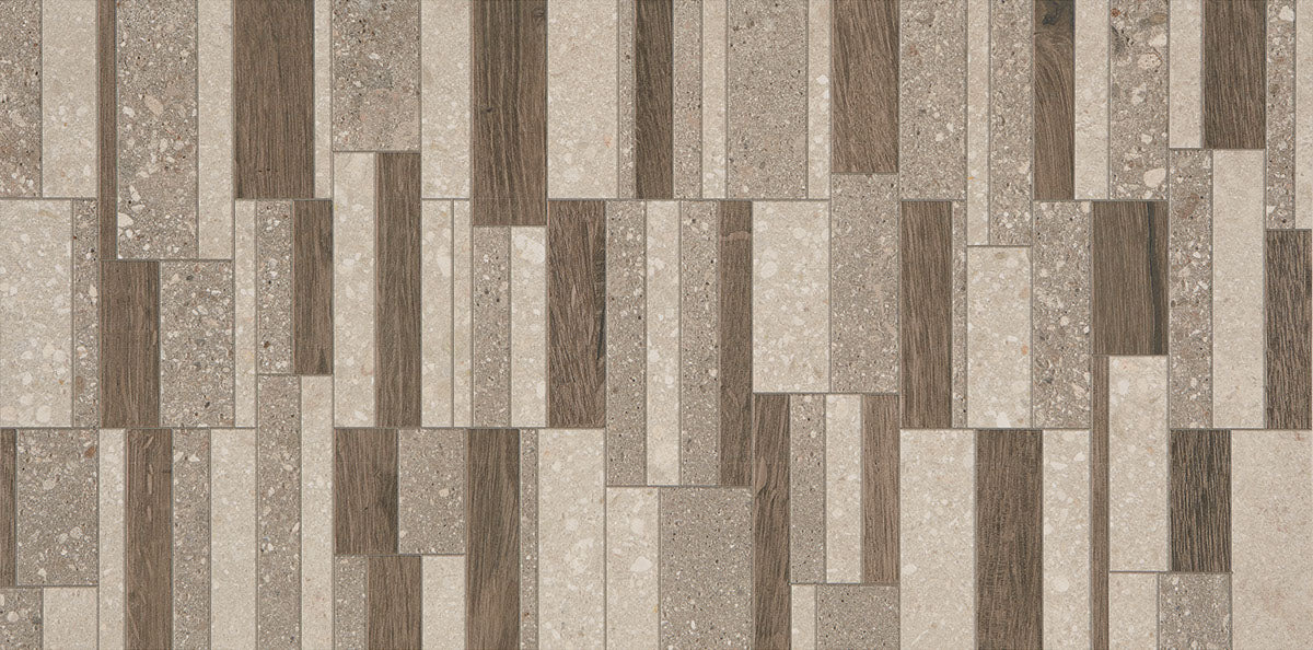 Daltile Museo MU37 Gray Mix Block Matte Porcelain Tile | Lowest Price ...