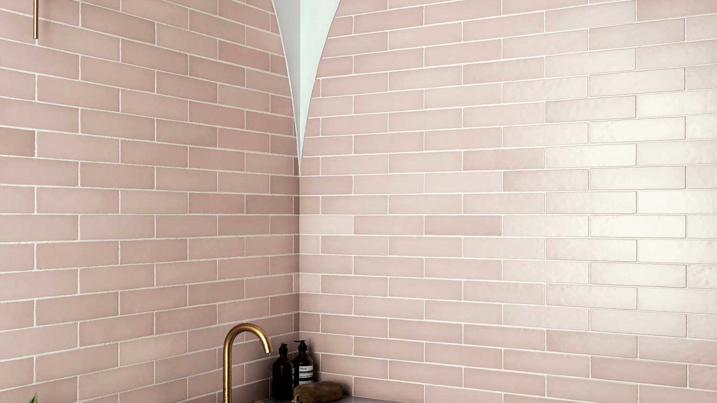 Bedrosians Makoto MOB Momoiro Blush Matte Ceramic Tile | Lowest Price ...