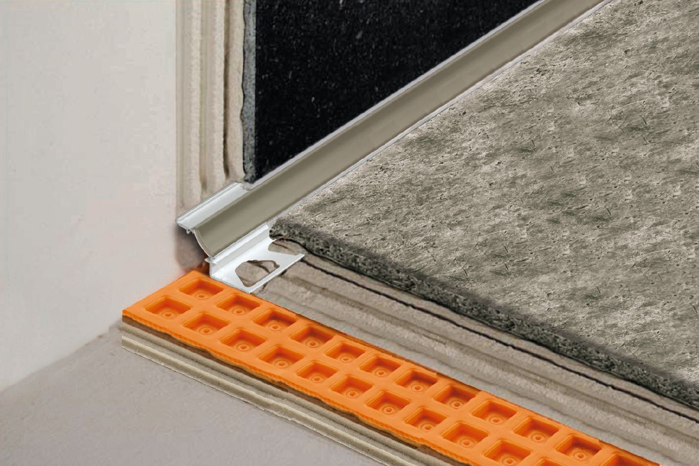 Schluter Systems Dilex PHK Sand Pebble End Cap Tile Edging Trim — Stone ...