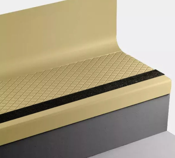 Tarkett Johnsonite Canary Angle Fit Stair Tread with Riser — Stone ...