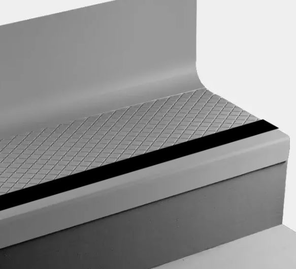 Tarkett Johnsonite Colonial Grey Angle Fit Stair Tread with Riser ...