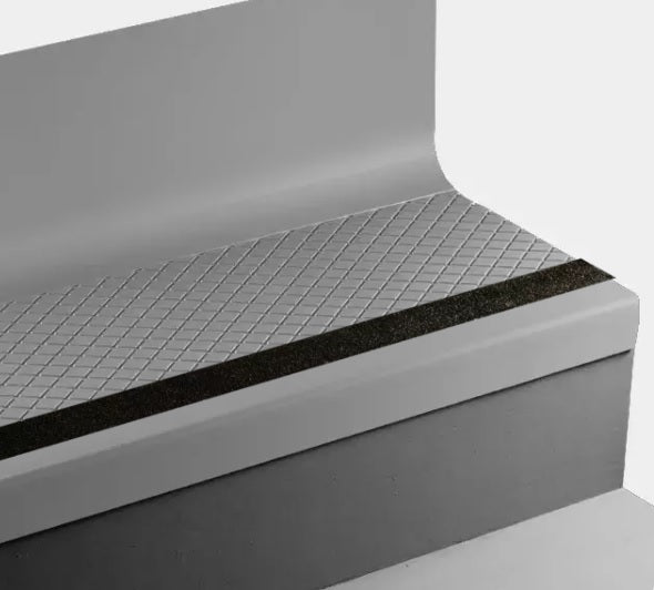 Tarkett Johnsonite Colonial Grey Angle Fit Stair Tread with Riser ...