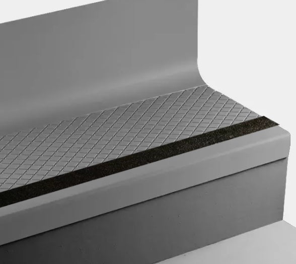 Tarkett Johnsonite Dockside Angle Fit Stair Tread with Riser — Stone ...