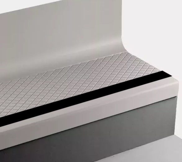 Tarkett Johnsonite Mist Angle Fit Stair Tread with Riser — Stone & Tile ...