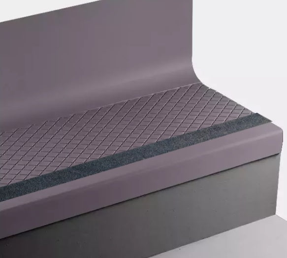 Tarkett Johnsonite Shoreline Purple Angle Fit Stair Tread with Riser ...