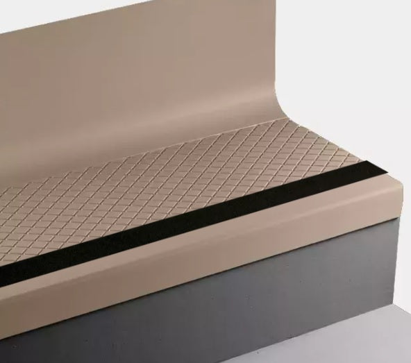 Tarkett Johnsonite Sisal Angle Fit Stair Tread with Riser — Stone ...