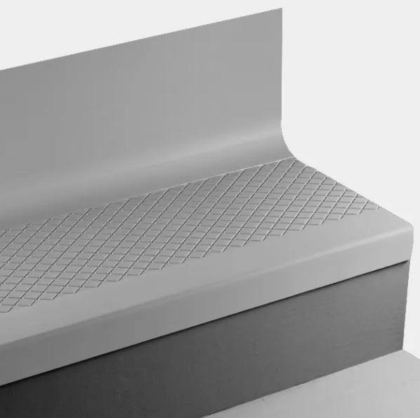 Tarkett Johnsonite Vapor Grey Angle Fit Stair Tread with Riser — Stone ...