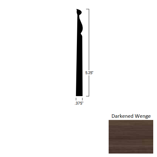 Tarkett Johnsonite MS4 Darkened Wenge Masquerade Wall Base — Stone ...