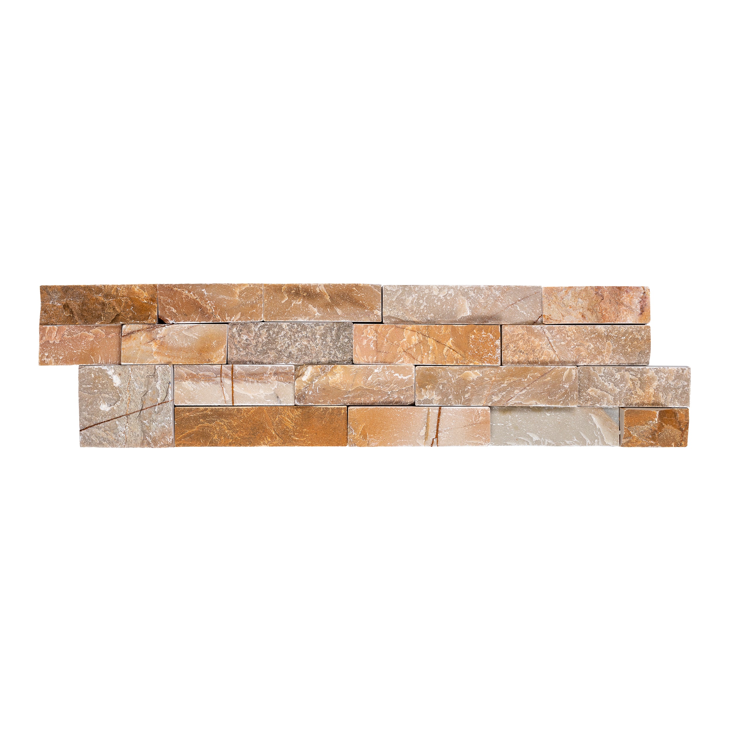 Amber Gold Natural Cleft Face, Flat Back Quartzite Ledgestone — Stone ...