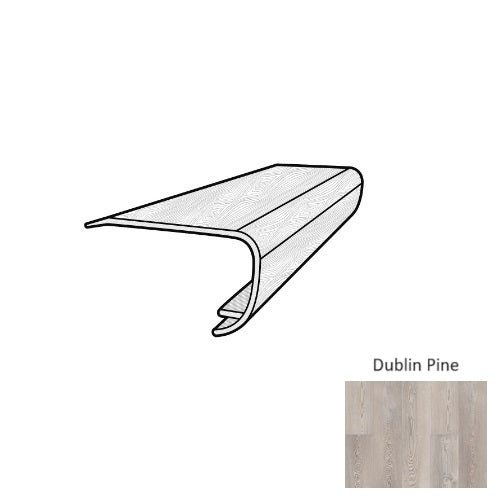 COREtec Pro Plus XL Enhanced 02959 Dublin Pine Vinyl Overlap Stairnose ...