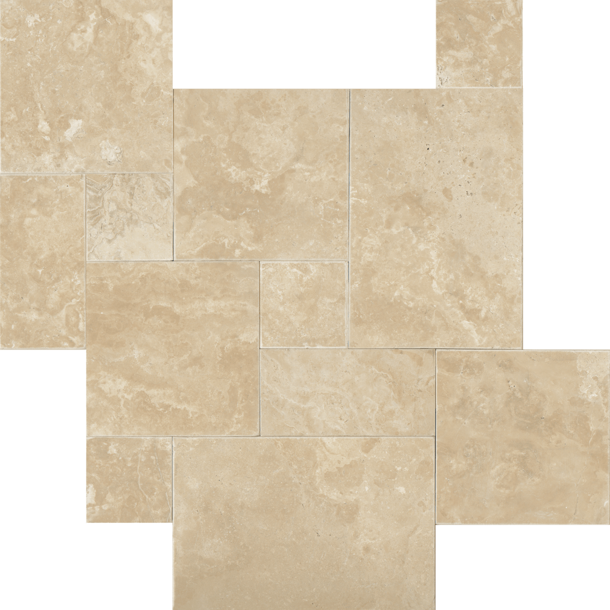 Bedrosians DURANGO Durango Tumbled Travertine Paver Set | Lowest Price ...
